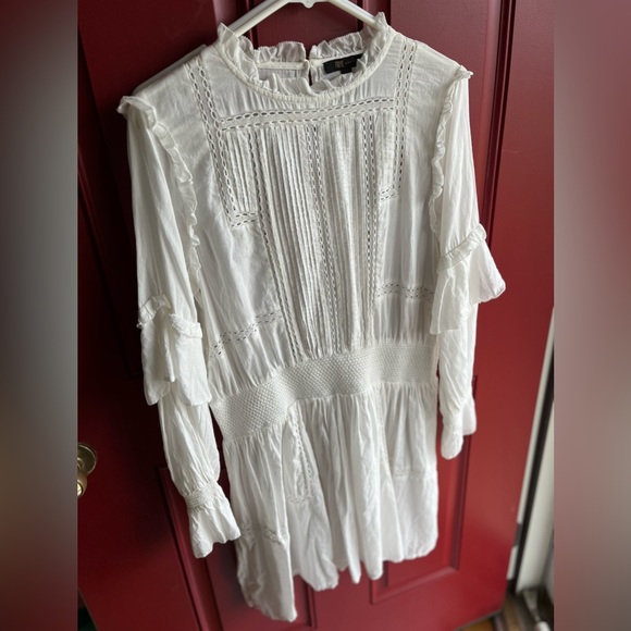 Frye | Dresses | Frye Ally White Cotton Crochet Eyelet Dress | Poshmark